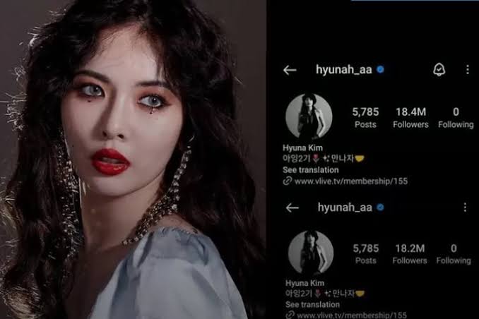Followers IG HyunA Turun