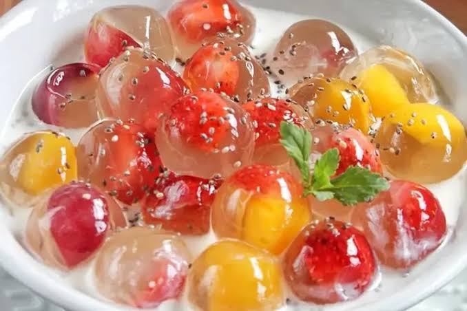 Resep Es Buah Jelly Ball